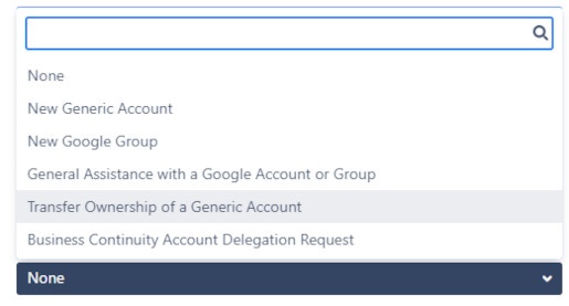 Update Generic Account Owner Appalachian Technology Knowledge Base Confluence