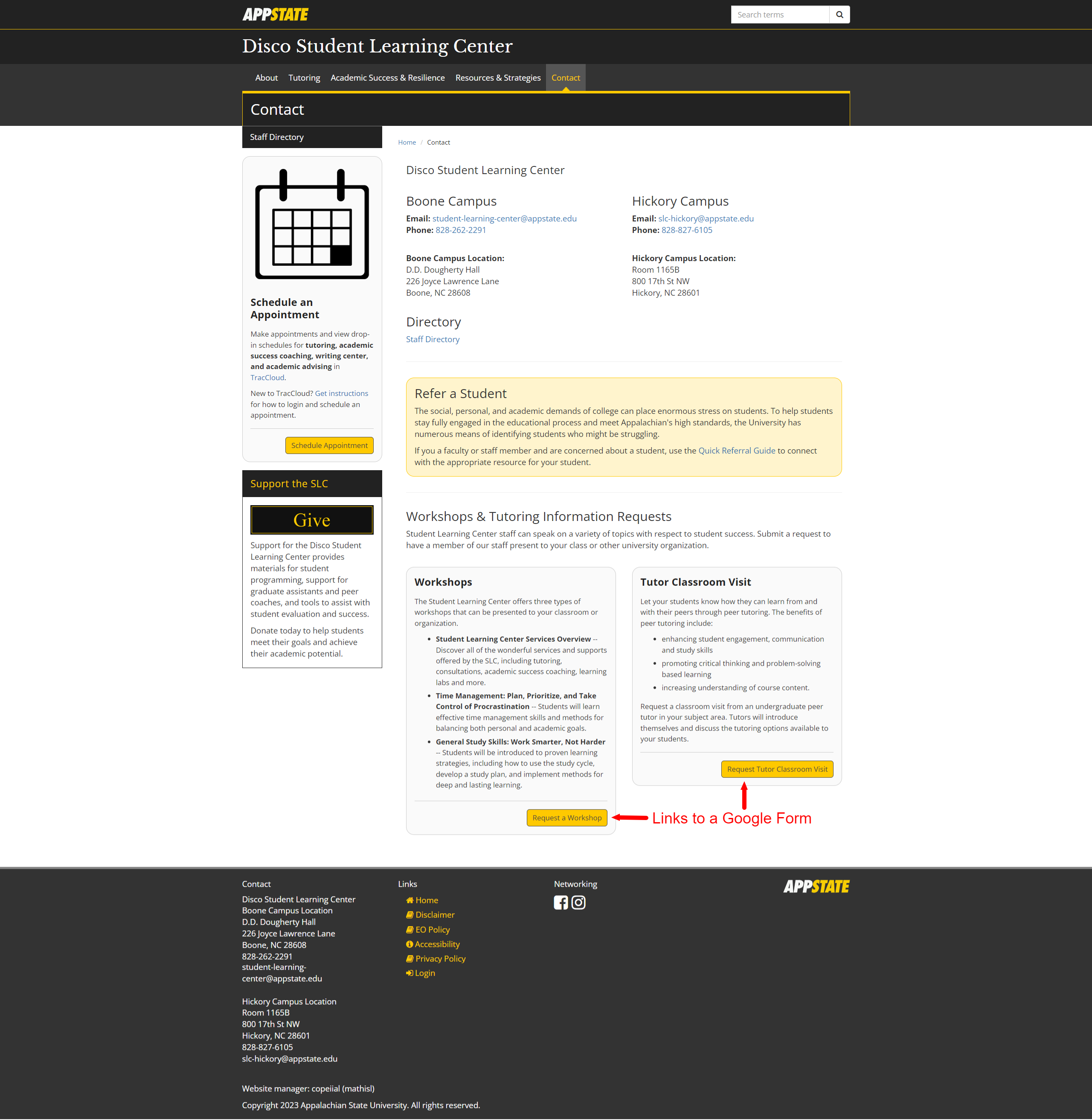 Webforms - Appalachian Technology Knowledge Base - Confluence